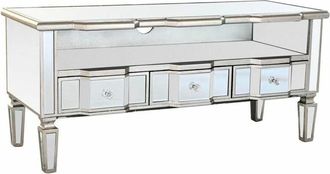 DKD Home Decor Dkd Home Decor - Meuble Tv Miroir Mdf 112X45X50 Argenté