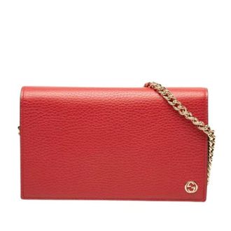Gucci Pre-owned Betty Wallet on Chain - Femme - Pre-owned - Rouge - Taille: ONE Size