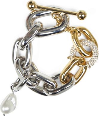 Paco Rabanne Femme, Accessoires, Multicolore, Taille: ONE Size Pearl Pendant Bracelet
