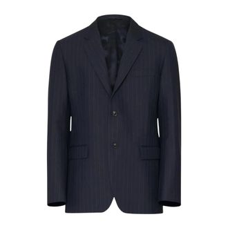 Maison Margiela Nadelstreifen-Wollblazer - - Jackets - Herren - Blau - XS