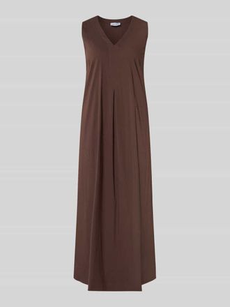 More & More Midikleid mit V-Ausschnitt und Eingrifftaschen