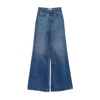 Chlo&eacute; Boot Cut Denim Jeans mit hoher Taille - - Jeans - Damen - Blau - W28