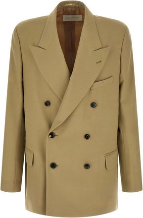 Dries Van Noten Homme, Costumes, Beige, Taille: L Bosier Double-Breasted Blazer