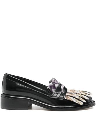 Missoni Loafer mit Zickzackmuster 40mm - Schwarz