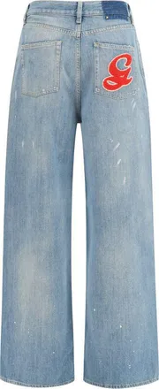 Golden Goose Womens Blue Cotton Boyfriend Jeans Clothing