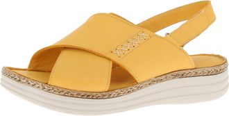 Andrea Conti Damen Sandalette Sandale, Ocker, 41 EU