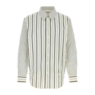 Saint Laurent Popeline-Hemd mit abnehmbarem Kragen - - Shirts - Herren - Mehrfarbig - M