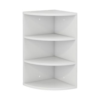 Vicco Eckregal Fabienne, B&uuml;cherregal, Wei&szlig;, 30 x 60 cm 3 F&auml;chern