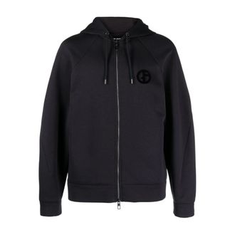 Giorgio Armani Zip-Hoodie - - Sweatshirts & Hoodies - Herren - Blau - XL