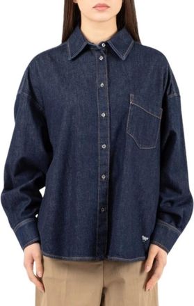 Max Mara Femme, Blouses et Chemises, Bleu, Taille: 40 FR Foggia Shirt