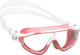 Cressi Baloo King Goggles - Einscheibenbrille zum Schwimmen, Schwimmbad und Schnorcheln, Rosa/Wei&szlig;, 7/15 Jahre, Junior Unisex