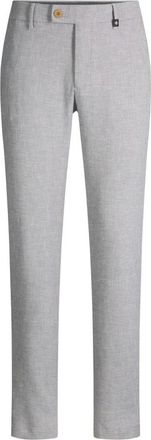 Strellson Homme, Pantalons, Gris, Taille: W38 L34 Pantalon chino gris-bleu clair &agrave; texture lin
