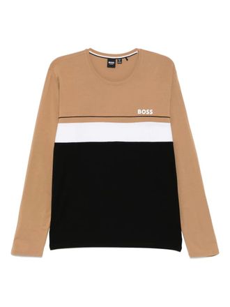BOSS sweat à logo imprimé - Noir