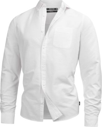 Indicode Herren Kepner Hemd mit Brust-Tasche aus Baumwolle | Herrenhemd f&uuml;r M&auml;nner Offwhite, XXL