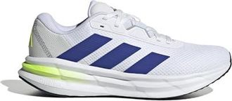 adidas Homme Galaxy 7 Running Shoes, FTWR White/Lucid Blue/Lucid Lemon, 42 2/3 EU