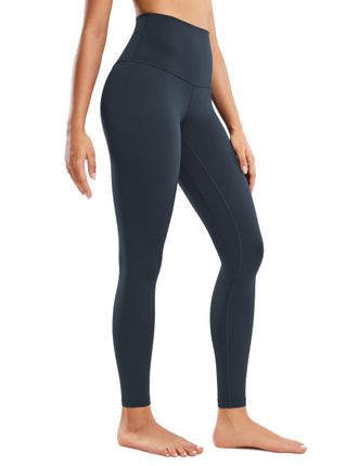 CRZ YOGA Butterluxe Damen Yoga Leggings Super High Waist Sportleggings Komfortable Sporthose Yogahose - 71cm Echte Marine 40