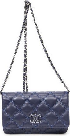 Chanel Crossbody Bags - Hampton Wallet on Chain - Gr. unisize - in Blau - f&uuml;r Damen