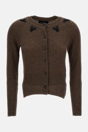 Simone Rocha Kurzer Cardigan Mit Bestickten Kristallen