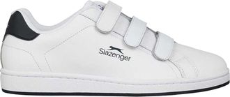Slazenger Sneaker f&uuml;r Herren, 3 Klettverschlussriemen (Wei&szlig;/Marine)