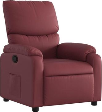vidaXL Relaxsessel Weinrot Kunstleder Vidaxl