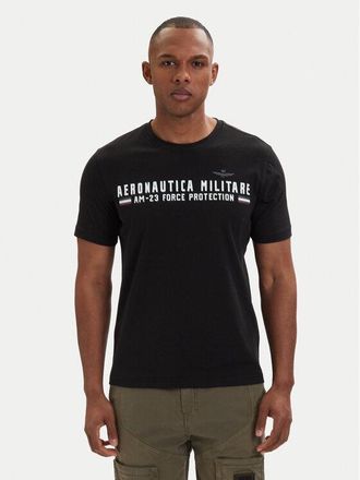 Aeronautica Aeronautica Militare T-Shirt 261TS1942UJ00538 Schwarz Regular Fit