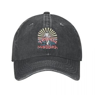 Generic Casquette de Baseball Hat Yeshua Messiah Ventage Sunset Art en Denim d&eacute;lav&eacute; et Vieilli pour Hommes Femmes id&eacute;ale l&eacute;t&eacute; Ajustable Le Sport Les activit&eacute;s
