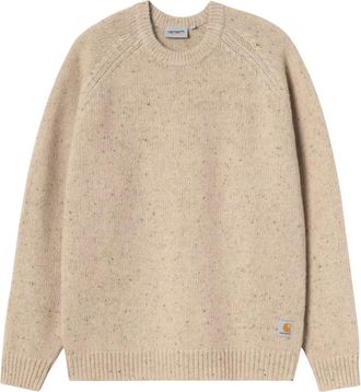 Carhartt Work in Progress Pull Anglistic - Homme - Pulls - Beige - Taille: XS