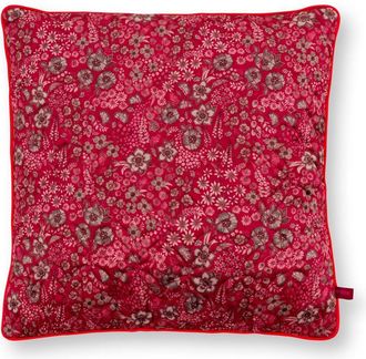 Pip Studio Zierkissen Quilted Daisy Dreams Red 50x50cm