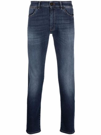 Pantaloni Torino jean slim à taille mi-haute - Bleu