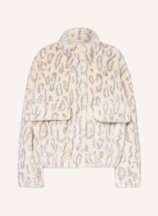 BA&SH Ba&Sh Kunstfell-Jacke Saros weiss