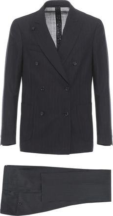 Lardini Homme, Costumes, Bleu, Taille: XL Costume crois&eacute; &agrave; rayures