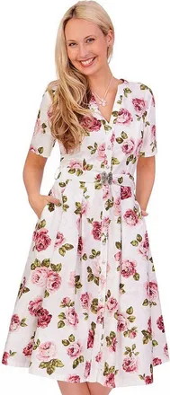 Berwin & Wolff Trachtenkleid Sommerkleid - JALINA - wei&szlig;/gebl&uuml;mt
