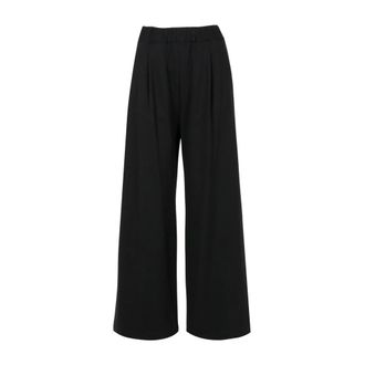 Semicouture Femme, Pantalons, Noir, Taille: 44 FR Milan Stitch Wide Pantalons