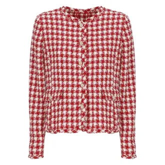 Marella Femme, Vestes, Rouge, Taille: 40 FR Veste en tweed