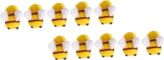 Supvox 30 St&uuml;ck Wollfilz Bienen Anh&auml;nger Kleine Filzbienen In Leuchtenden Farben Selbstgemacht Bastelzubeh&ouml;r f&uuml;r Kleidung H&uuml;te und Partydekoration