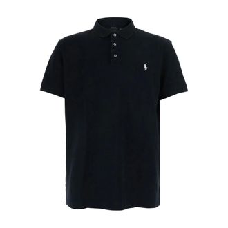 Polo Ralph Lauren Homme, Tops, Noir, Taille: L Polo coupe ajust&eacute;e personnalis&eacute;e