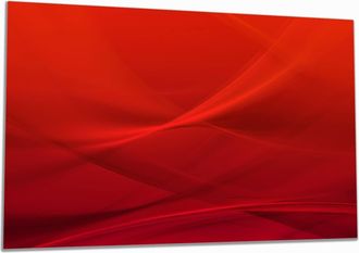 Wallario Herdabdeckplatte/Spritzschutz aus Glas, 1-teilig, 80x52cm, für Ceran- und Induktionsherde, Abstrakte rotes Muster - roter Stoff