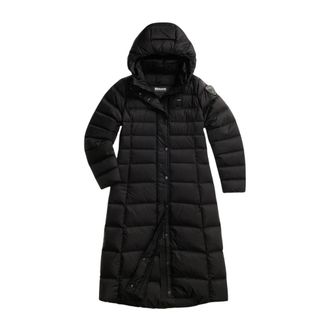 Blauer Anita Daunenmantel - - Coats - Damen - Schwarzk - M