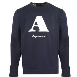 Aquascutum A Logo Navy Sweatshirt