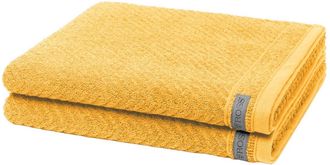 ROSS 2 teiliges Frottier-Set - Smart (2 X Duschtuch im Set) - 520 g/m2 - Baumwolle - Frottee - saugstark - weich und flauschig - Aprikose
