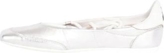 Patrizia Pepe Femme, Chaussures, Gris, Taille: 39 EU Ballerines Lamin&eacute;es Dancing Skin