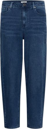 Kaffe Jean Coupe Droite - Femme - Jeans - Bleu - Taille: 46 FR