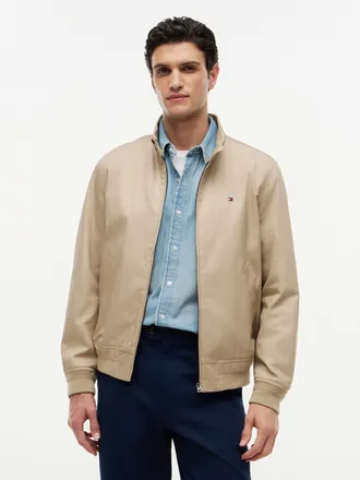 Tommy Hilfiger Blouson TOMMY HILFIGER CLASSIC HARRINGTON, Herren, Gr. XXL, beige (batique khaki), Web, Obermaterial: 100% Baumwolle. Futter: 100% Baumwolle, regular 