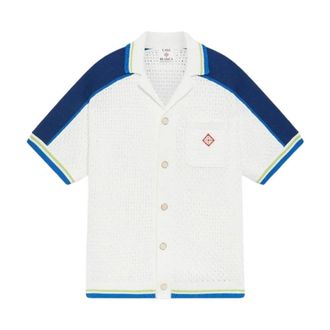 Casablanca Kurzarm-H&auml;kelshirt - - Shirts - Herren - Wei&szlig; - S
