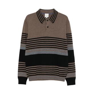 Paul Smith Gestreiftes Poloshirt - - Tops - Herren - Braun - L