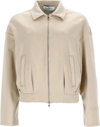 Max Mara Femme, Vestes, Beige, Taille: 40 FR Argenta Jacket