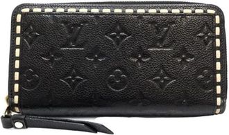 Louis Vuitton Portefeuille long Monogram Empreinte (bi-pli) doccasion - Femme - Pre-owned - Noir - Taille: ONE Size