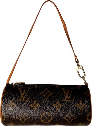 Louis Vuitton Crossbody Bags - Louis Vuitton Mini Papillon Monogram Canvas / sehr - Gr. unisize - in Braun - f&uuml;r Damen