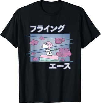Peanuts Tokyo Snoopy Flying Ace Cute Fun Vintage 90er Manga T-Shirt