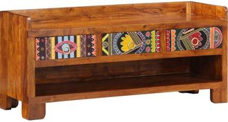 vidaXL Schuhbank 100x35x45 cm Massivholz Akazie vidaXL568474
